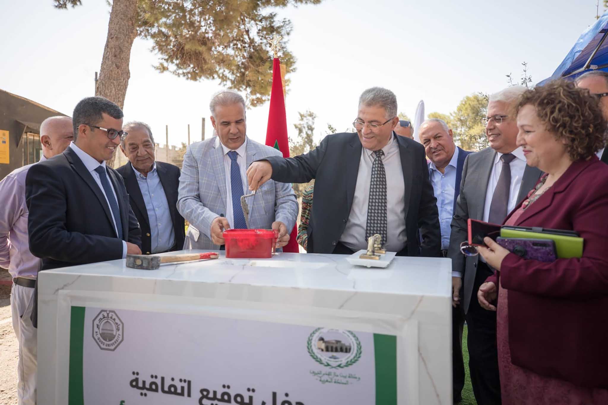 AQU and Bait Mal Al-Quds Al-Sharif Agency lay foundation stone for ...