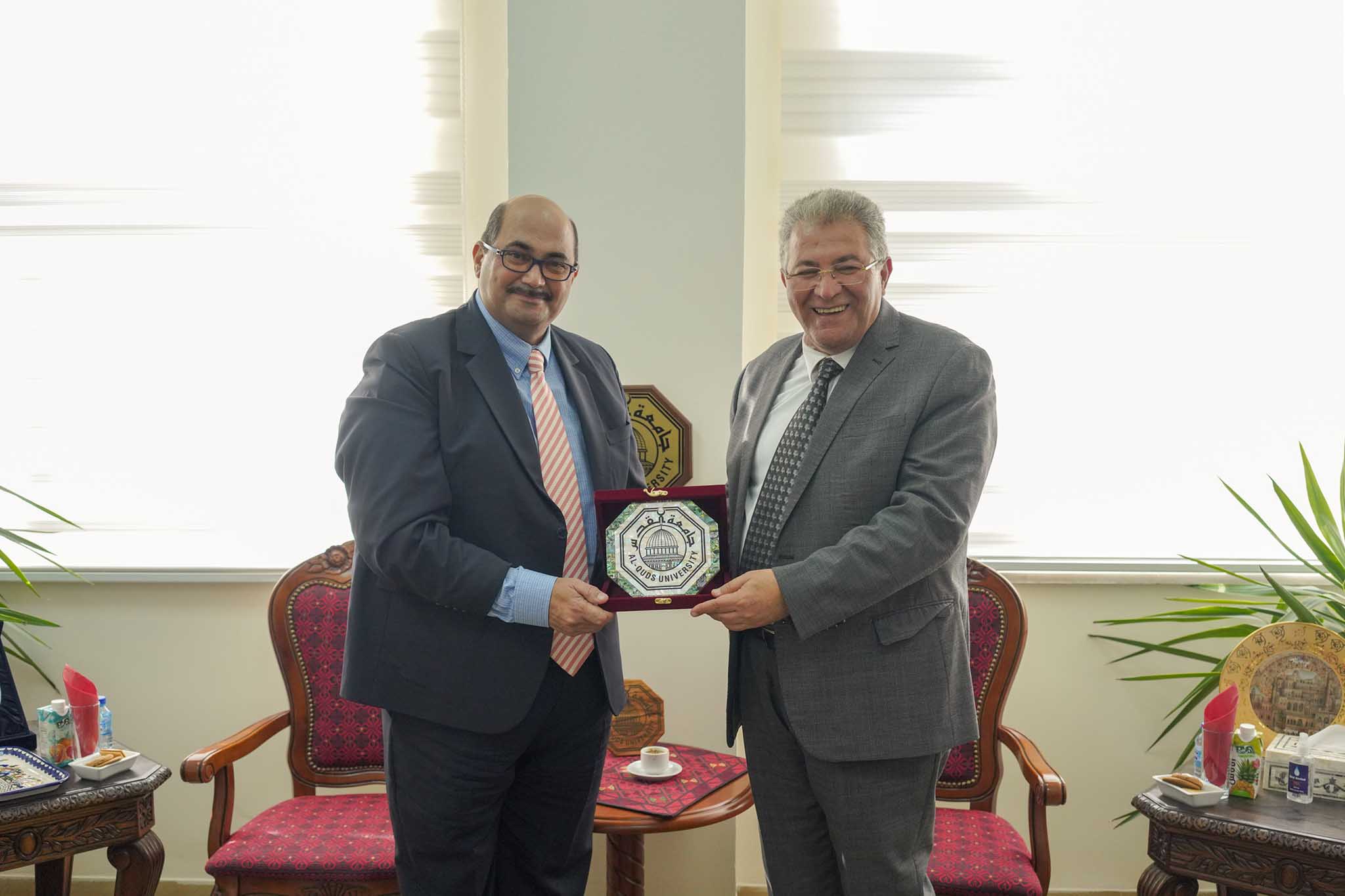 AQU president receives South Africa Ambassador to Palestine, discusses ...